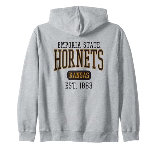 Emporia State University ESU Hornets Est Date Zip Hoodie