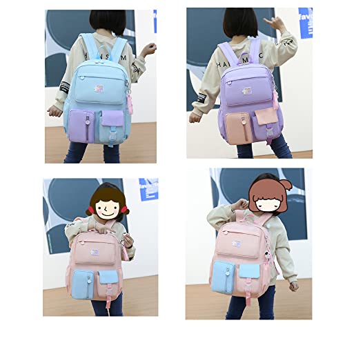 LANSHIYA Cute kids Backpack for Girls Elementary School Students Casual Daypack Lightweight Outdoor Bookbag for Teens