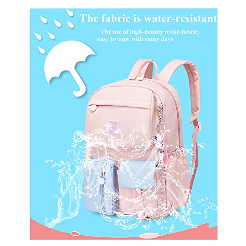 LANSHIYA Cute kids Backpack for Girls Elementary School Students Casual Daypack Lightweight Outdoor Bookbag for Teens