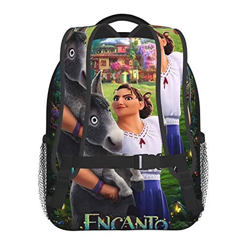 Backpack Encanto Anime Cartoon Backpack 12 Inch Small Bookbags Casual Travel Sandwich Multipurpose Daypack Backpacks For Youth Bags, Black