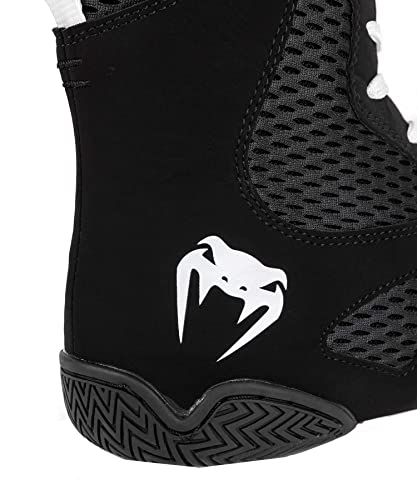 Venum Shoes Contender Boxing – Black/White, Black/White, 11 Men/12.5 Women US