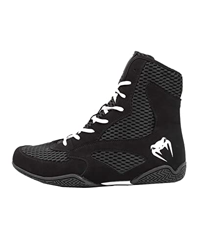 Venum Shoes Contender Boxing – Black/White, Black/White, 11 Men/12.5 Women US