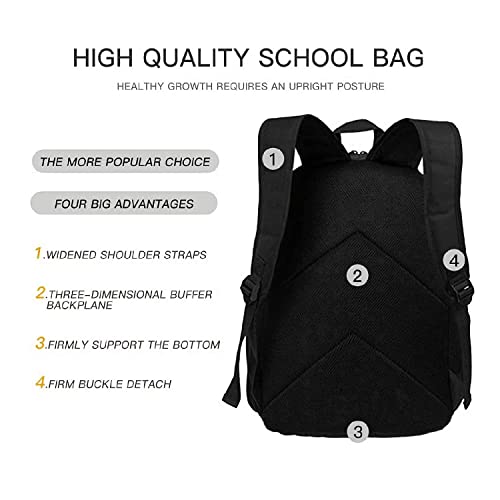 TianJie Anime Backpack for Anime Fans, 3D Print Casual Daypack Laptops Backpack College Sports Bags - 04