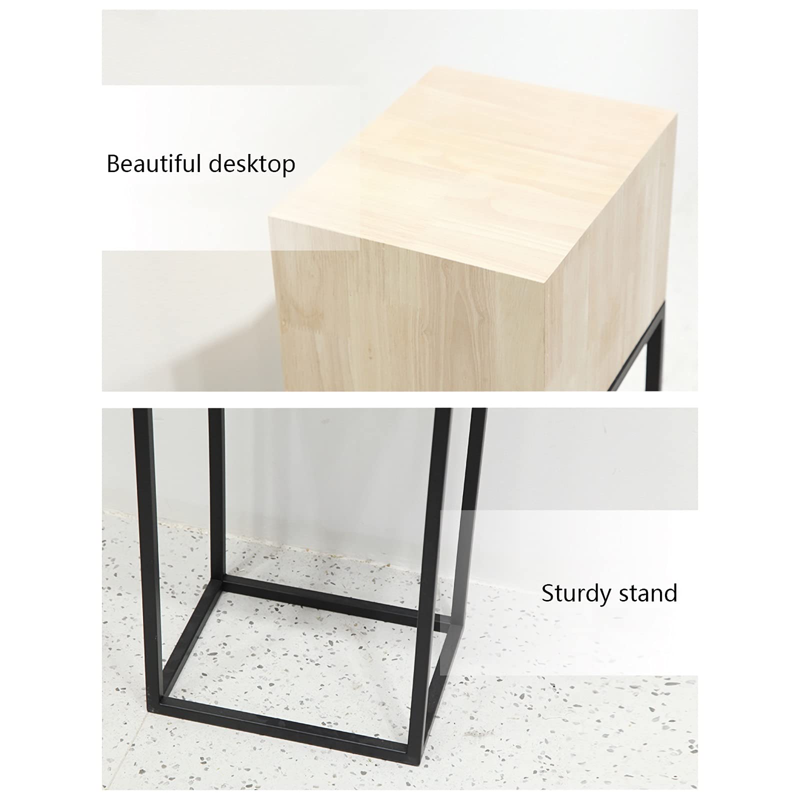 EVSER Display Stand Straight Retail Table, Display Stand with Shelves for Products, Portable Display Rack for Countertop, Craft Shows, Trade Shows Display Shelf/Display Rack (Size : CH)