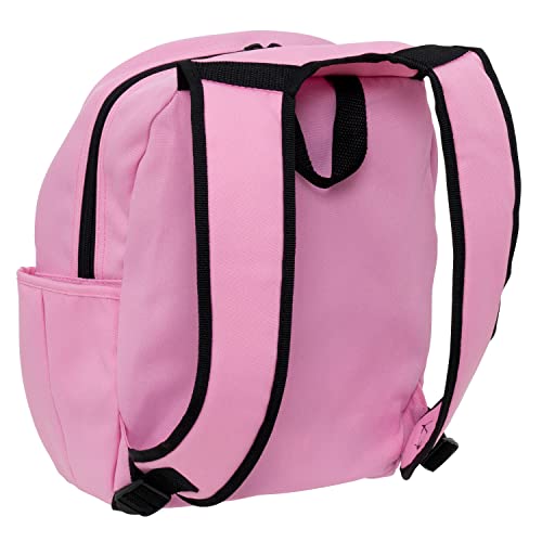 Miraculous Ladybug Personalized Backpack with Custom Name Printed on Pink Book Bag | Zippered Compartments and Side Water Bottle Pockets | Youth Size School Bag