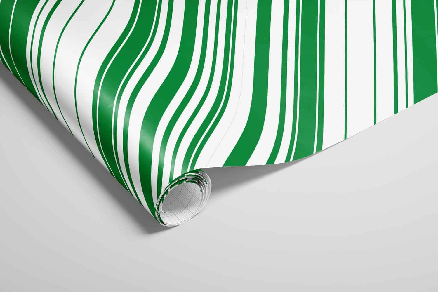 WOPARTY Green Wrapping Paper Roll - with Cut Lines for Birthday, Holiday, Wedding, Baby Shower Party DIY Pack - 3 Rolls - 17 in X 120 in Per Roll