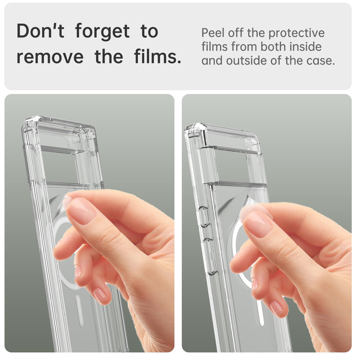 oakxco for Google Pixel 7 Pro Case Clear Magnetic Compatible with Magsafe, Thin Slim Transparent Non Yellowing, Hybrid Soft Silicone Bumper & Hard Plastic Protective Cover for Women, Clear