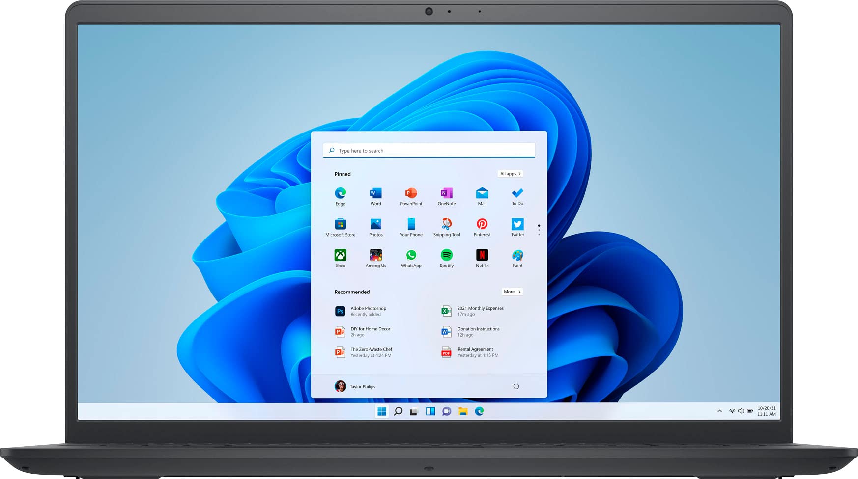 Dell Newest Inspiron 3000 i3515 15.6” FHD Laptop - AMD Ryzen 5 3450U - 16GB DDR4-256GB SSD + 1TB HDD Radeon Vega 8 Graphics - HDMI Webcam WiFi 5 Bluetooth Windows 11 Home