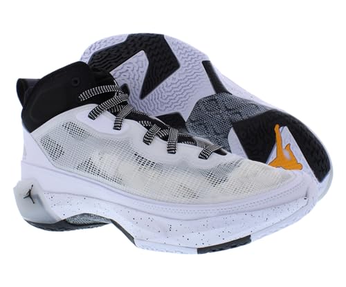 Nike Men's Air Jordan XXXVII Basketball Shoe (White/Citrus/Black, us_Footwear_Size_System, Adult, Men, Numeric, Medium, Numeric_12)