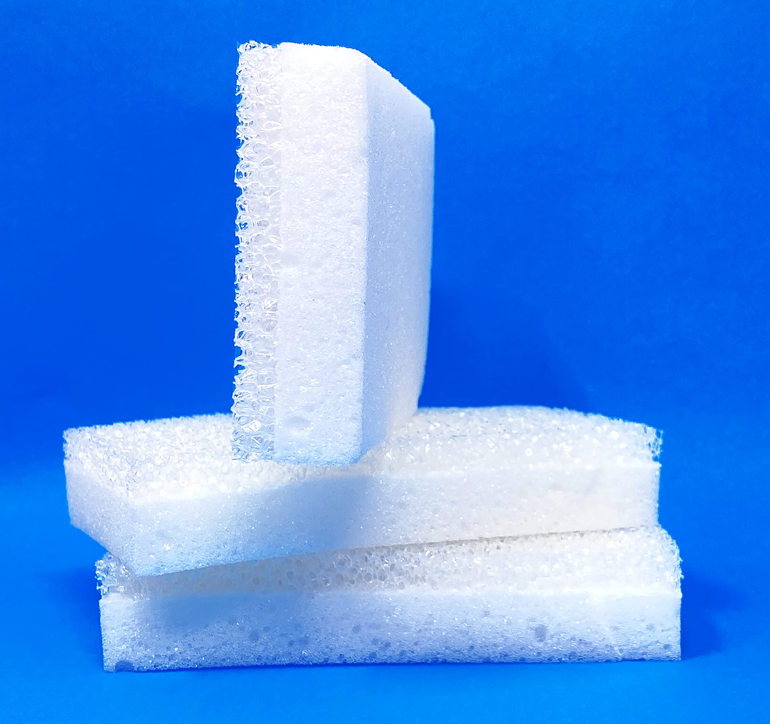 Sponge Daddy Dye-Free Sponges 3 Pack (Pack of 4, Includes 12 Sponges Total) All White Sponge, Dual-Sided Sponge and Scrubber, White Kitchen Sponges