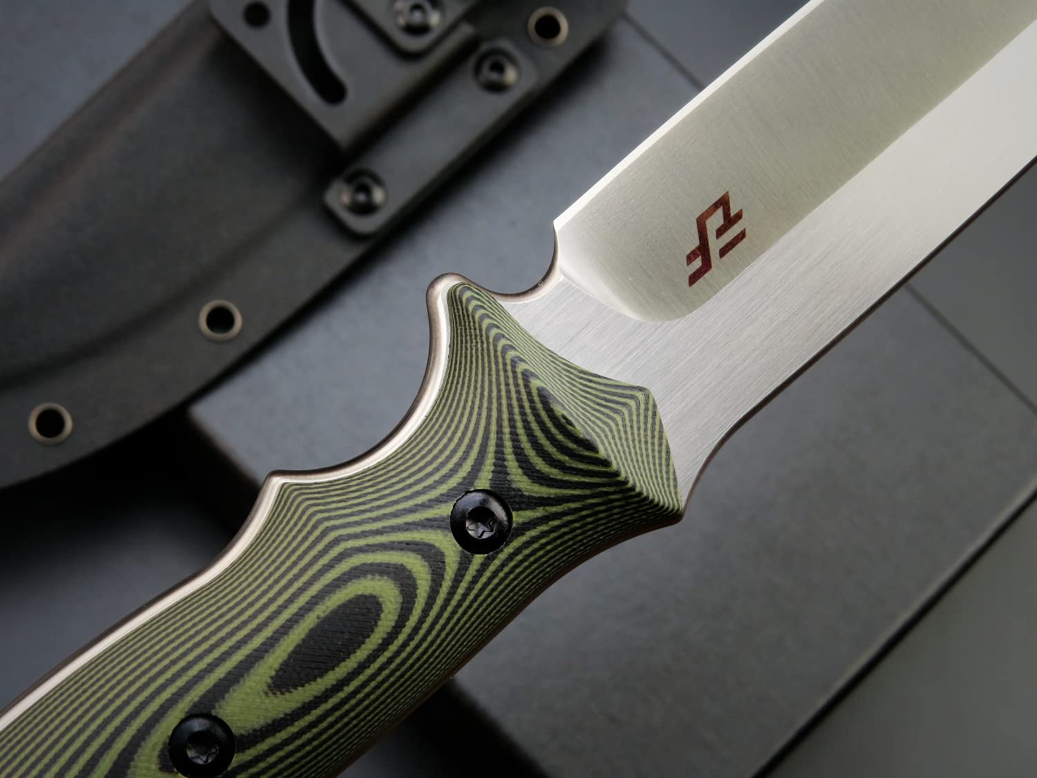 Eafengrow EF128 Fixed Blade Knife DC53 Steel Blade, Two Tone G10 Handle Full Tang Fixed Knifes Straight Knife for Working Camping Hunting Adventure Field EDC Tool Knife(Silver)
