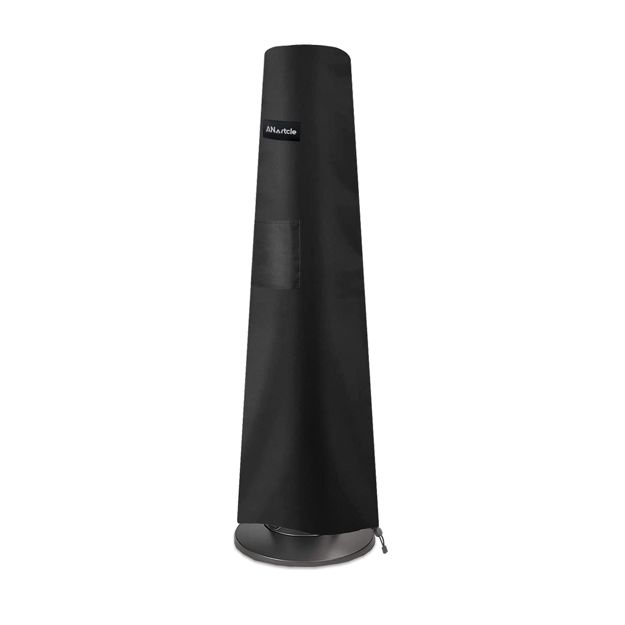 ANartcle Tower Fan Cover,Waterproof & Dustproof Cover for Portable Electric 40-42" Tower Fans,Outdoor or Indoor Standing Tower Fan Storage Cover,13" D x 13" W x 42" H,Black