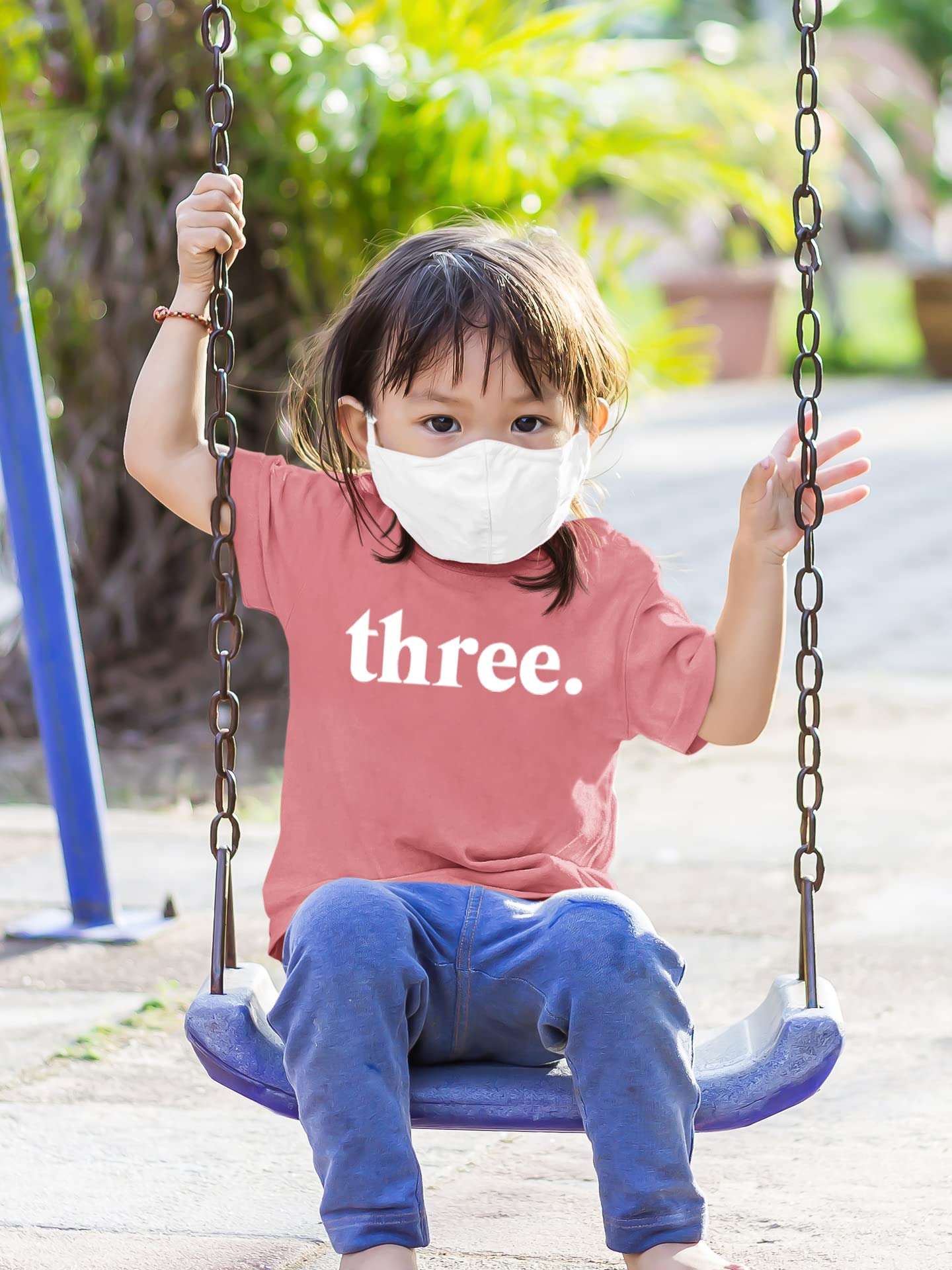 3rd Birthday Girl Outfit 3 Year Old Girls Shirt Three Shirts 3t Toddler Third (as1, Age, 4_Years, White on Mauve)