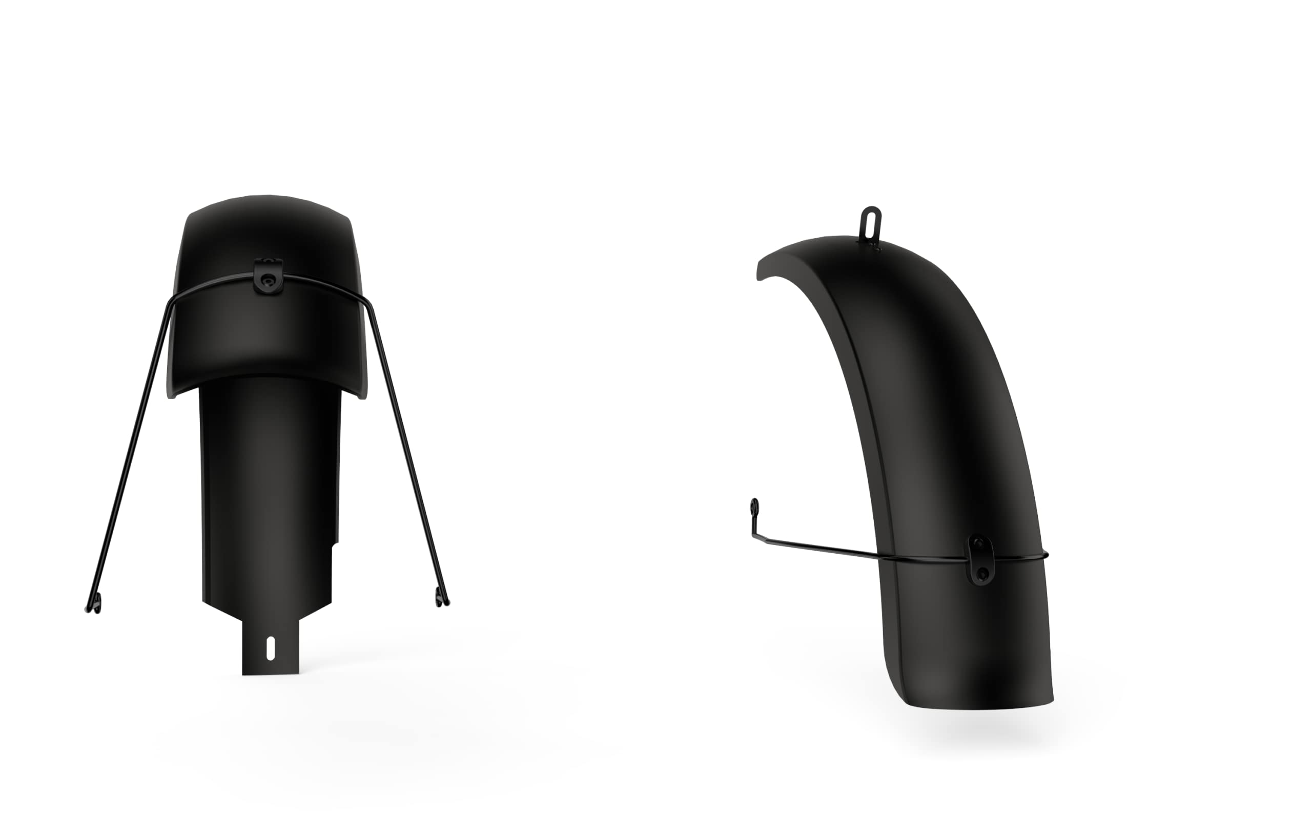 HOVSCO Electric Bike Hardcore Bike Front Rear Fenders Compalicateble for 20"/ 26"/ 27.5" Ebike Fenders Black
