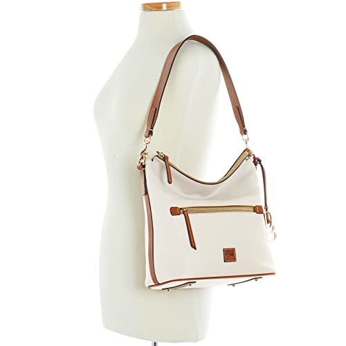 Dooney & Bourke Handbag, Pebble Grain Large Sac Shoulder Bag - White