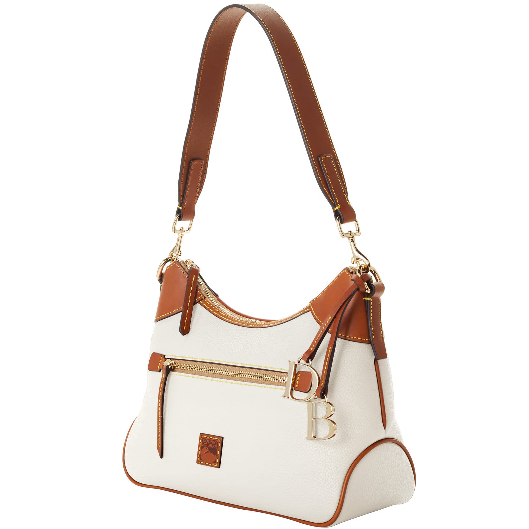Dooney & Bourke Handbag, Pebble Grain Hobo Shoulder Bag - White