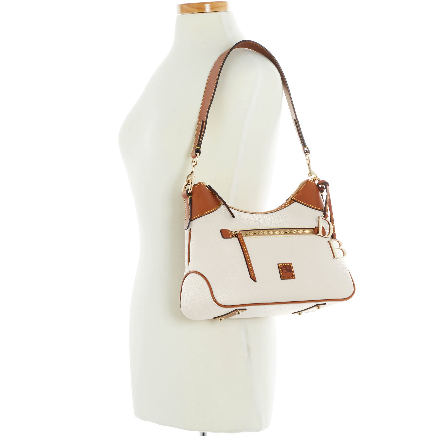 Dooney & Bourke Handbag, Pebble Grain Hobo Shoulder Bag - White