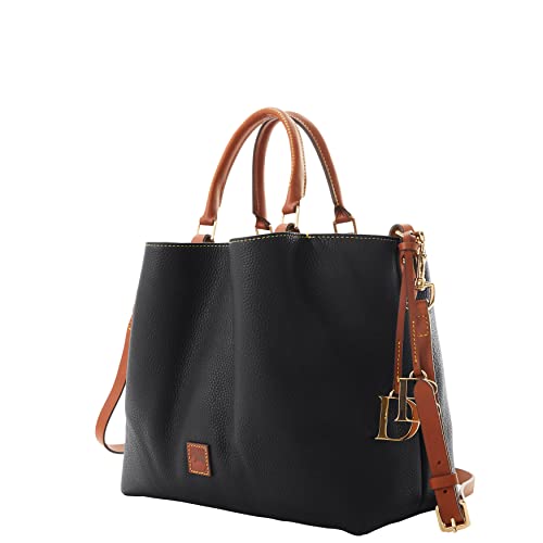 Dooney & Bourke Crossbody Satchel Bags for Women, Large Barlow Leather Handbags with Removable Shoulder Strap
