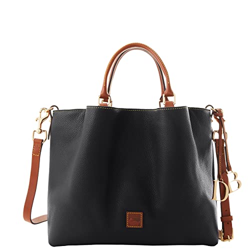 Dooney & Bourke Crossbody Satchel Bags for Women, Large Barlow Leather Handbags with Removable Shoulder Strap