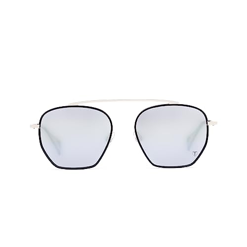 T-Charge – Geometric Polarized Sunglasses – Dark Glasses for Men, Nylon Lenses, Lightweight, Versatile Use, Lens for Sun Protection, Elegant & Sophisticated, Modern Design