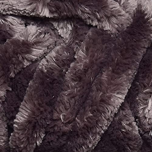 Loops & Threads Royal Velvet Yarn - Solid Yarn for Knitting, Crochet, Weaving, Arts & Crafts - Taupe, 1 Pack