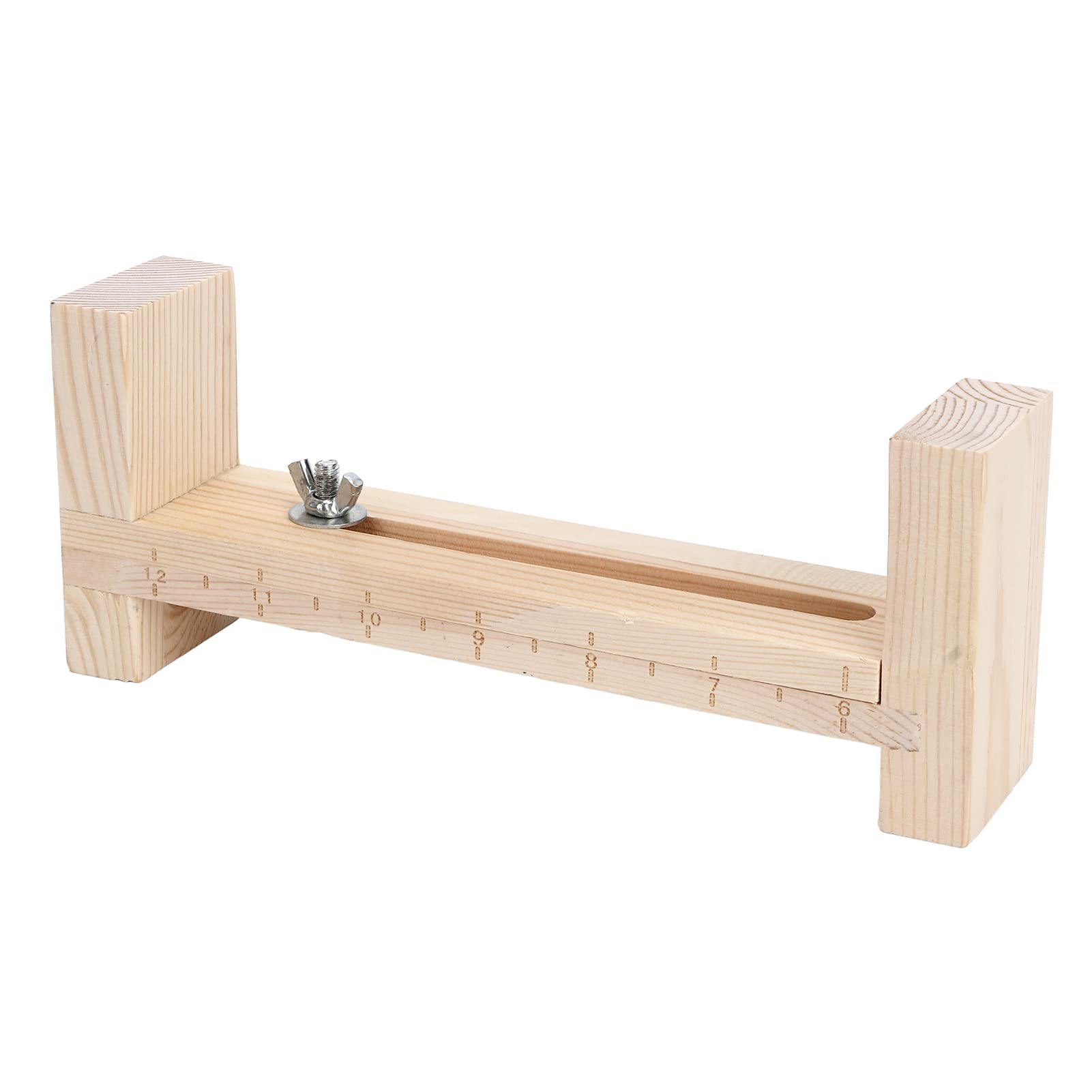 Boxwizard Wood Bracelet Jig U Shape Clear Scale Bracelet Jig Kit DIY Hand Knitting Bracelet Jig with 2 Clamp Bracelet Braiding Tool