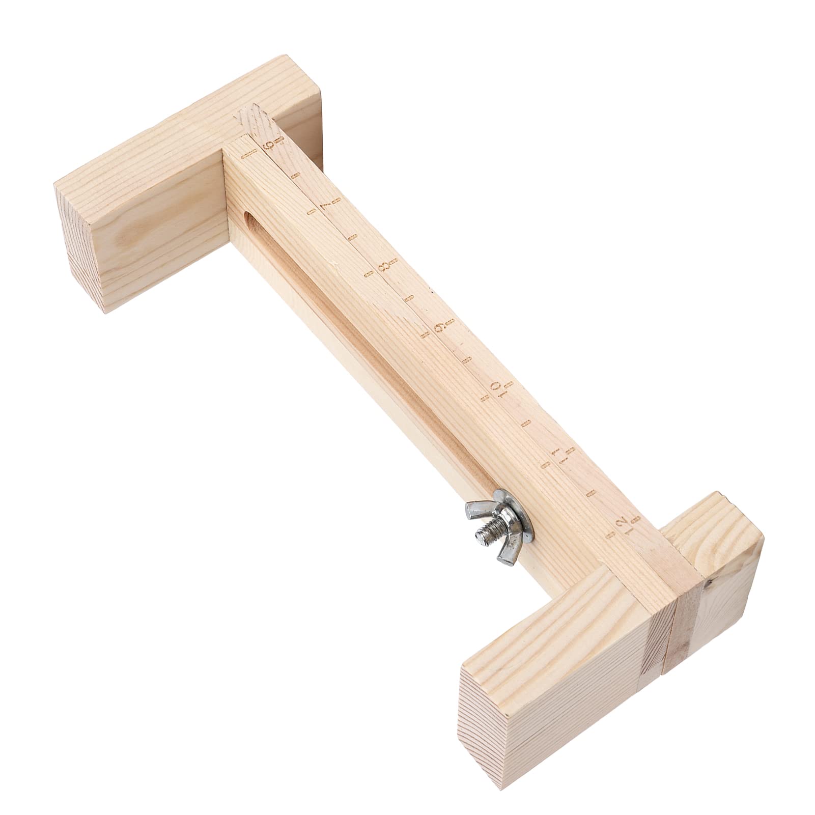 Boxwizard Wood Bracelet Jig U Shape Clear Scale Bracelet Jig Kit DIY Hand Knitting Bracelet Jig with 2 Clamp Bracelet Braiding Tool