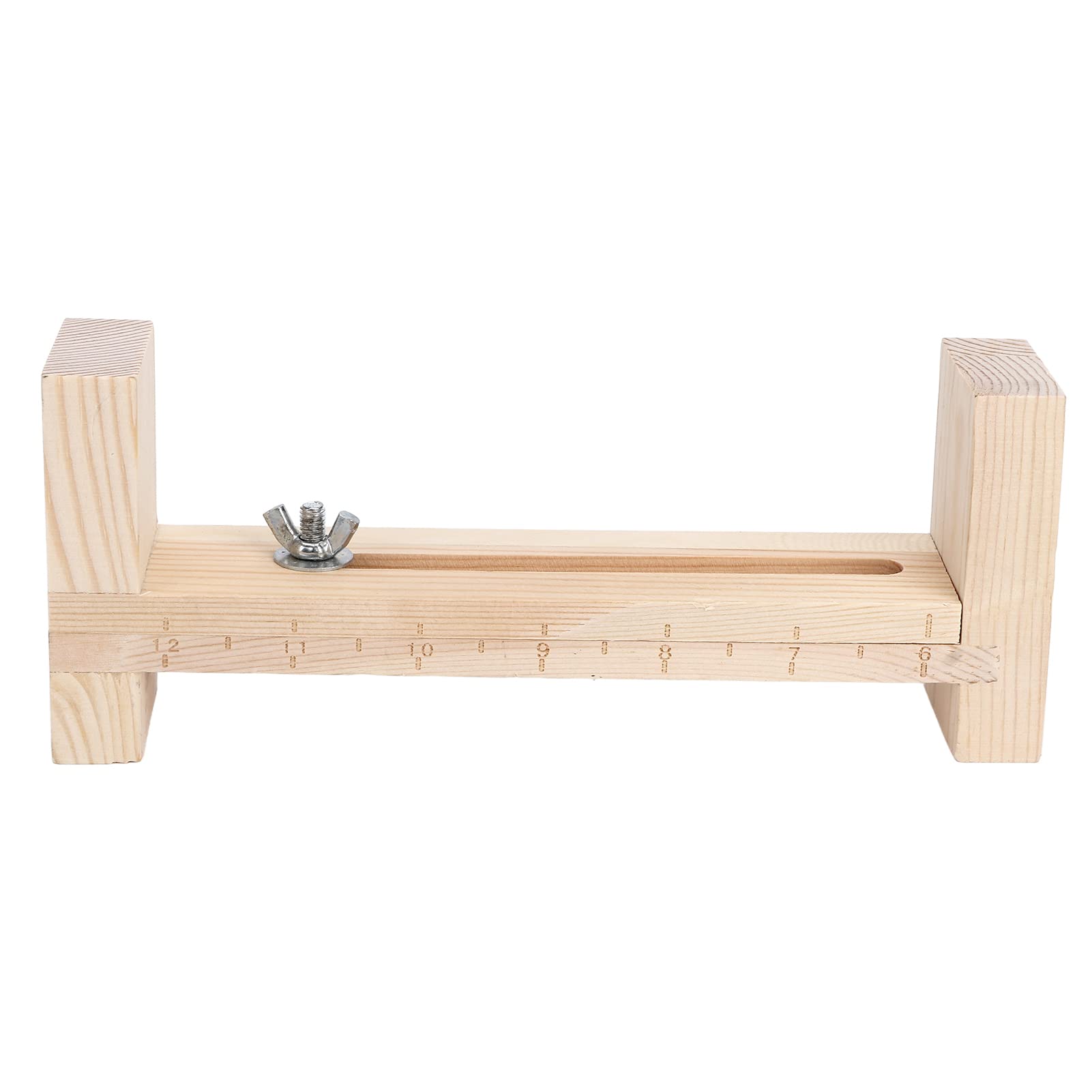 Boxwizard Wood Bracelet Jig U Shape Clear Scale Bracelet Jig Kit DIY Hand Knitting Bracelet Jig with 2 Clamp Bracelet Braiding Tool