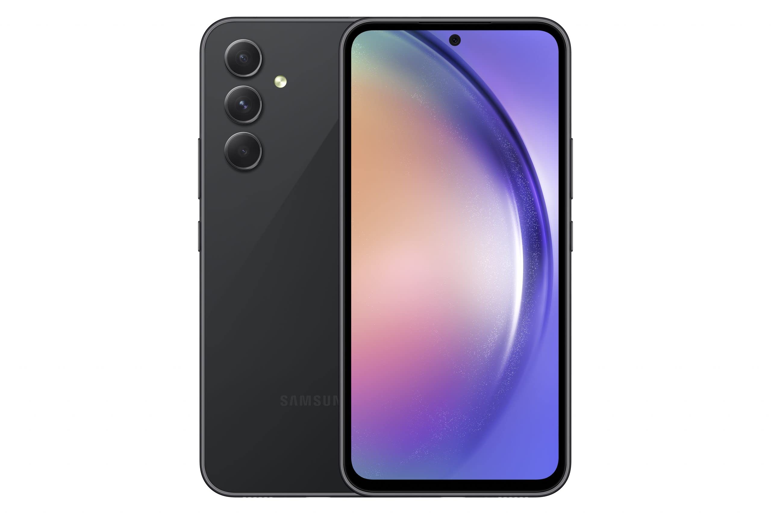 SAMSUNG Galaxy A54 5G + 4G LTE (128GB + 6GB) Unlocked Worldwide Dual Sim (Only T-Mobile/Mint/Metro USA Market) 6.4" 120Hz 50MP Triple Cam + (25W Wall Charger) (Awesome Graphite (SM-A546M))