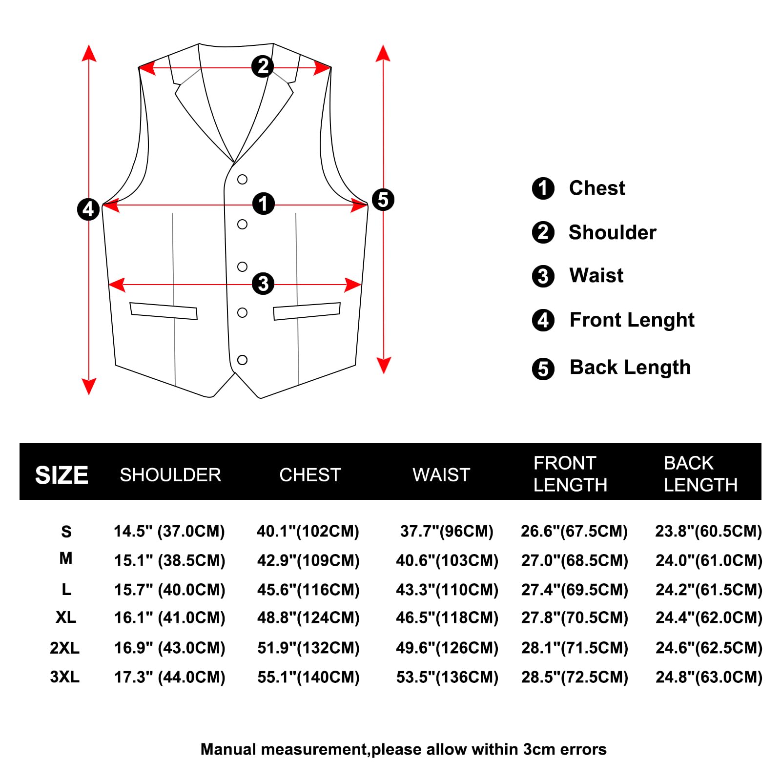 DiBanGu Mens Vest Tie Set 7PCS Silk Paisley Suit Waistcoat and Necktie Hankerchief Cufflinks Lapel Pin Set for Wedding Party, White, XX-Large