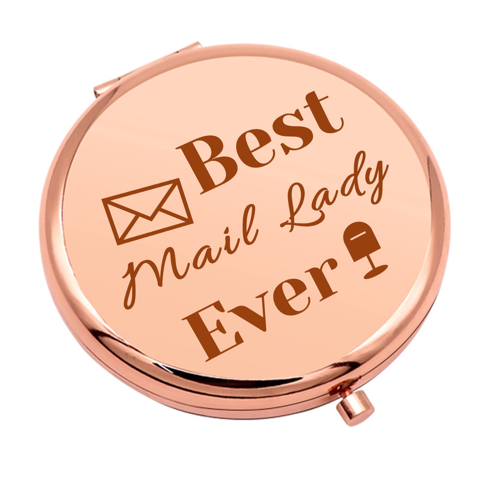 Mail Carrier Gift Funny Gifts for Mail Lady Thank You Gift Compact Makeup Mirror Postal Worker Gifts for Women Appreciation Gift Folding Makeup Mirror Thanksgiving Retirement Gifts