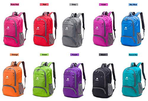 IdealTech Lightweight Packable Backpack (Orange)