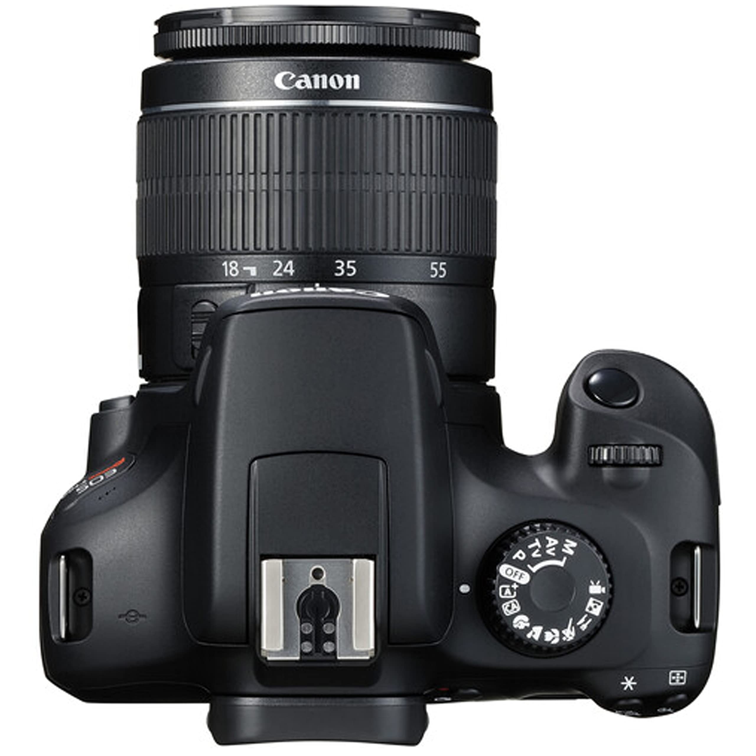 Canon EOS Rebel T100 DSLR Camera w/EF-S 18-55mm f/3.5-5.6 III Lens + 2X 64GB Memory + Case + Filters + Tripod + More (35pc Bundle)
