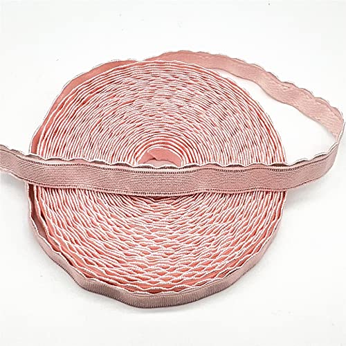 Crescent Elastic Lace Trim Fold Over Elastic Band for Sewing Lace Ribbon Waist Band Garment Accessory