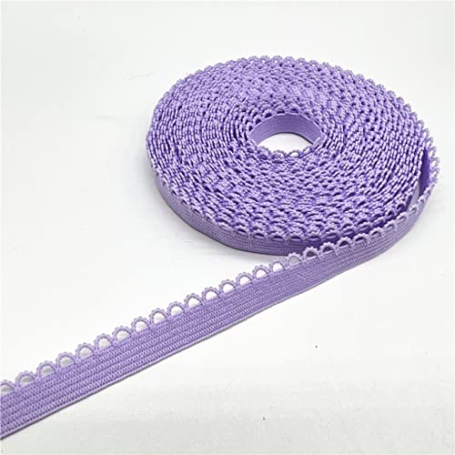 Elastic Lace Trim Fold Over Elastic Trim for Sewing Waist Band Garment Accessory 5yards/Lot 10mm