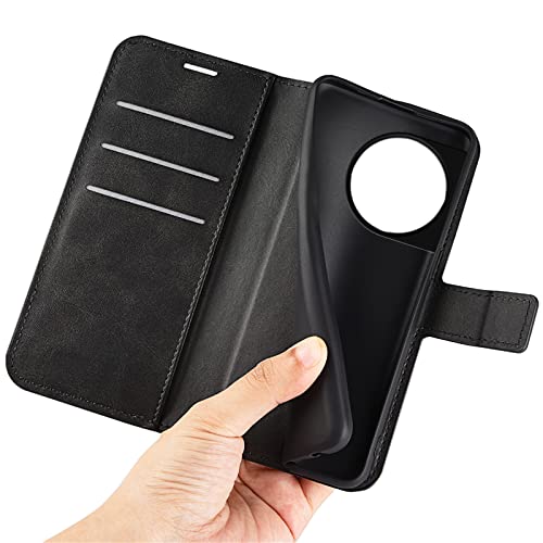 Kezaizhe Flip Case for OnePlus 11 Wallet PU Leather Magnetic Protective Cellphone Case for One Plus 11 Folio Book Cover with Stand (Black)