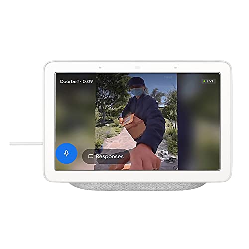 Google Nest Hello Front Door Bundle with 7 inch Display and Wired Camera Doorbell and Wired Nest Cam Outdoor Security Camera