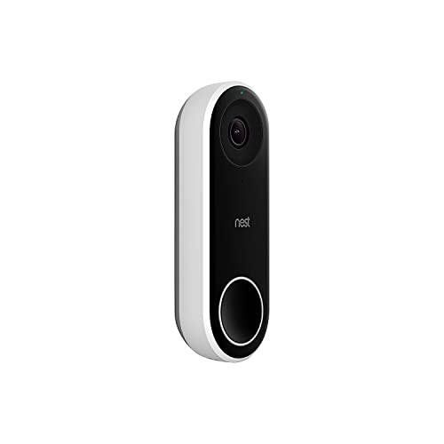 Google Nest Hello Front Door Bundle with 7 inch Display and Wired Camera Doorbell and Wired Nest Cam Outdoor Security Camera