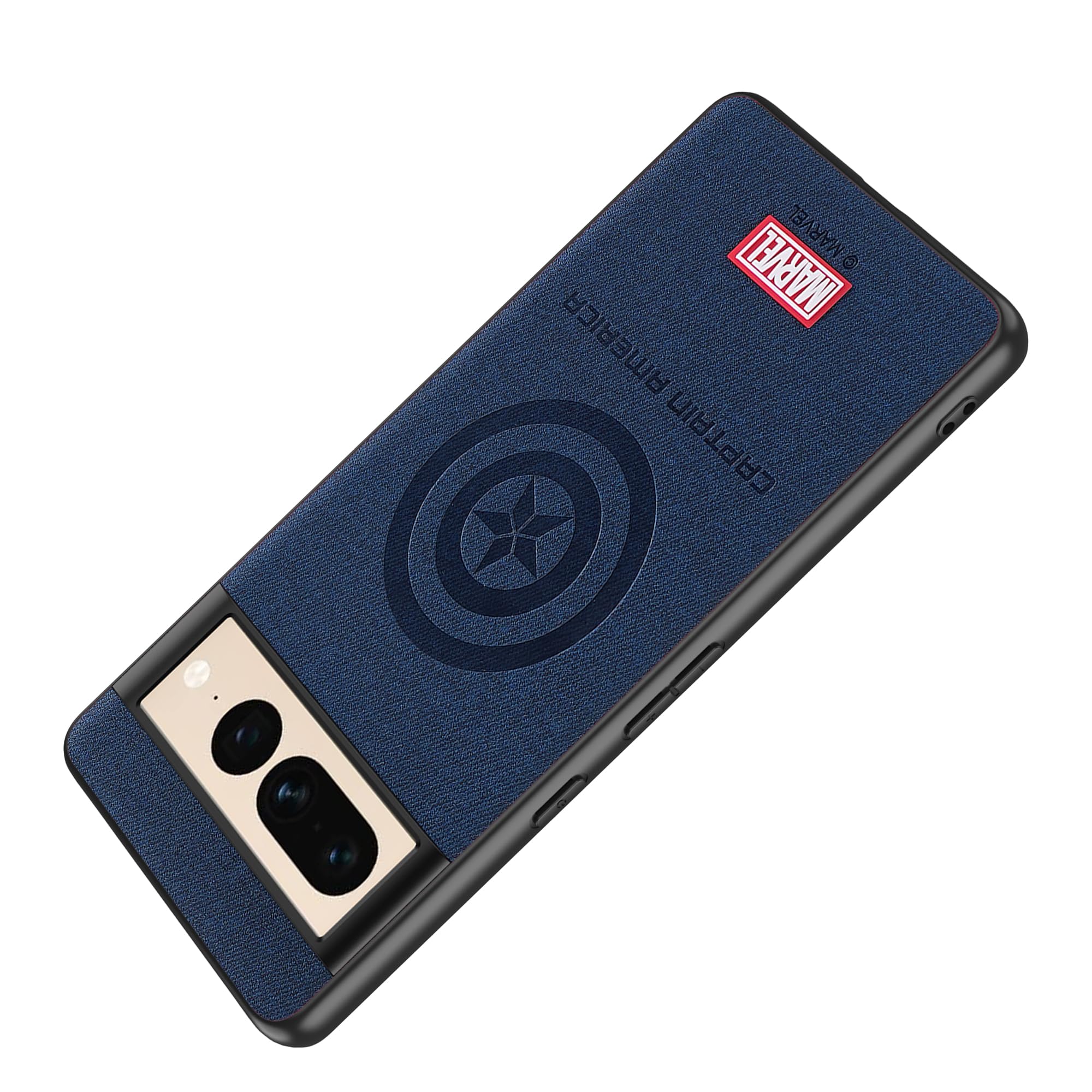 IRON SPIDER Case for Google Pixel 6, with Superhero Character Compatible Pixel 6 Leather Case (Blue)
