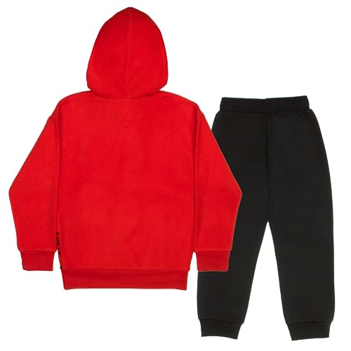 Marvel Spider-Man Graphic 2-Piece Set - Boys Fleece Pullover Hoodie & Jogger Pants 2-Pack Bundle Set for Kids and Toddlers (Size 10/12, Red)