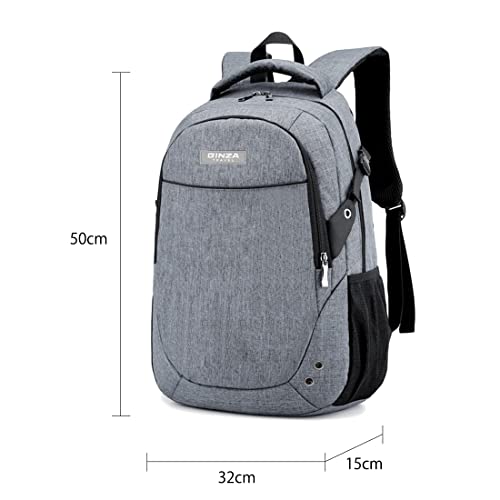 PRIMICIA GinzaTravel Laptop Backpack Anti Theft Water Resistant Backpacks School Computer Bookbag (GREY)