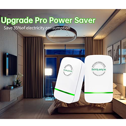 Gbbazu Pro Power Saver, Upgrade Electricity Saving Device Save Electricity Box, Household Smart Power Energy Saver Reduce Electric 30KW, Us Plug 90V-250V, Pro Power Save Device (2 Pack)