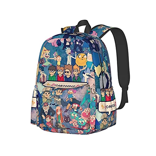 Anime Eddsworld Backpack Unique Travel Laptop Backpack Business Daypack Microfiber Large Backpack For Teen Boys And Girls