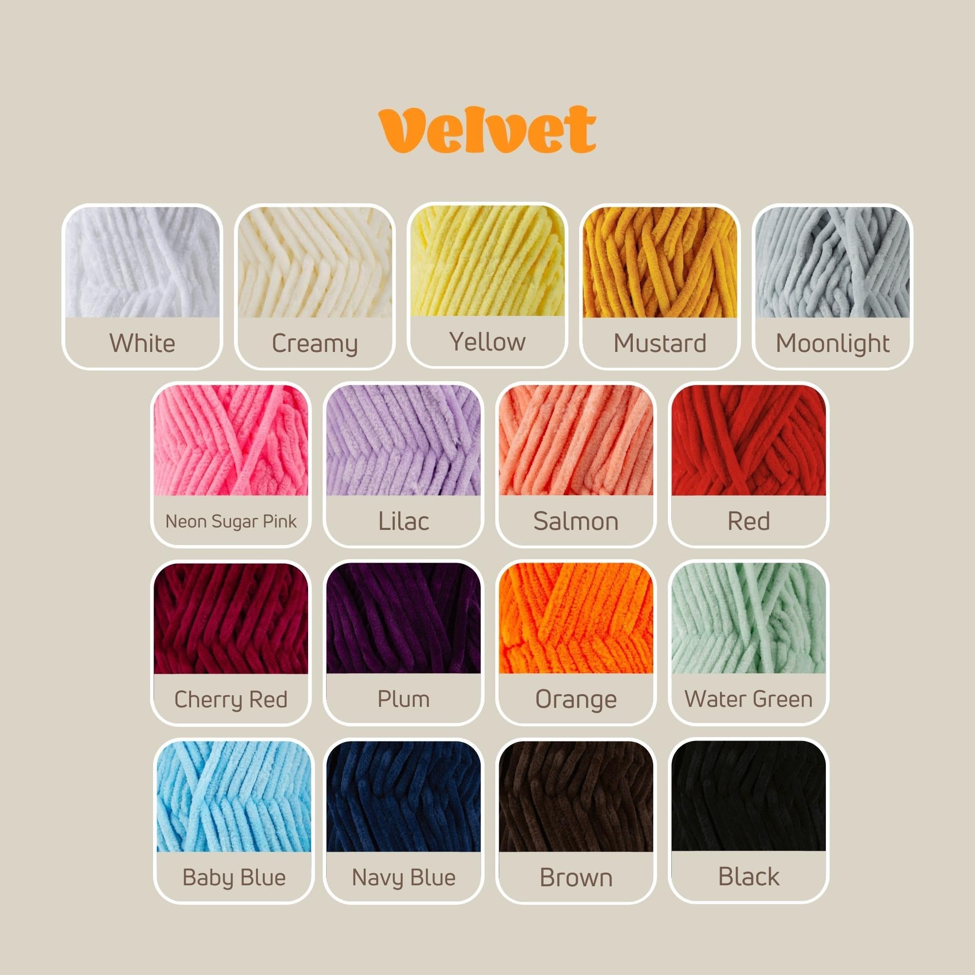 Sensy Velvet Crocheting Yarn - Baby Blanket Chenille, Amigurumi, 3.5 oz, 132 Yards, Bulky Gauge 5 (Baby Blue)