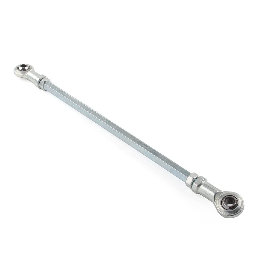 FSFY M8260mm Adjustable Steering Tie Rod kit Ball Joint Ball Joiner Bolt Tie for 49cc Electric ATV Go Kart Accessory Steering Column Steering Suspension Silver