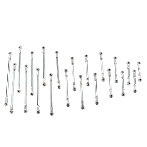 FSFY M8280mm Adjustable Steering Tie Rod kit Ball Joint Ball Joiner Bolt Tie for 49cc Electric ATV Go Kart Accessory Steering Column Steering Suspension Silver