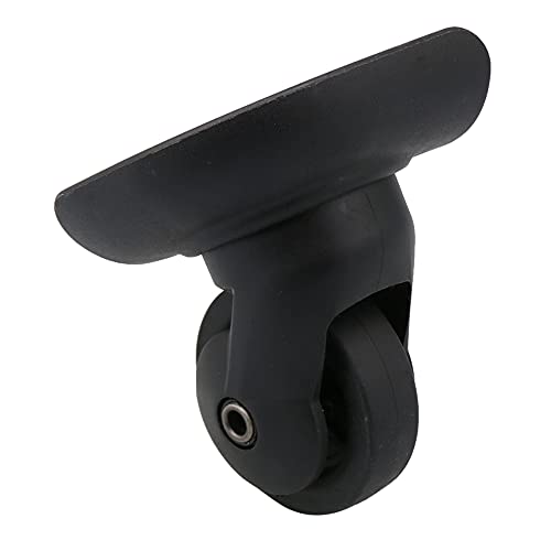 1 Pair Replacement Wheels 360 Swivel Suitcase Casters for Luggage Black (W293)