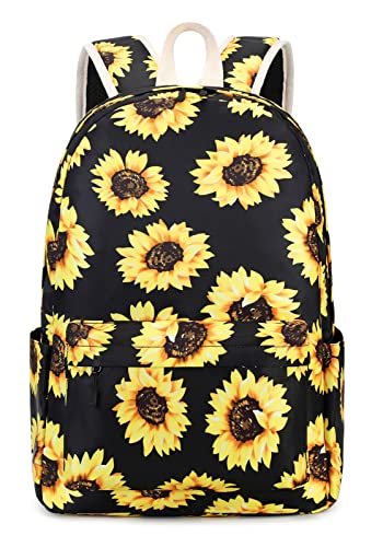 Sunflower Backpack Set for Teen Girls Bookbag School backpack Set with Lunch Bag and Pencil Bag 3 in 1