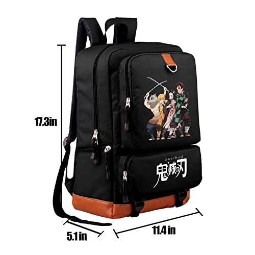 xmcvkpox Anime Backpack Laptop Schoolbag Travel Bagpack Middle School College Bookbags for Boys Girls Teens