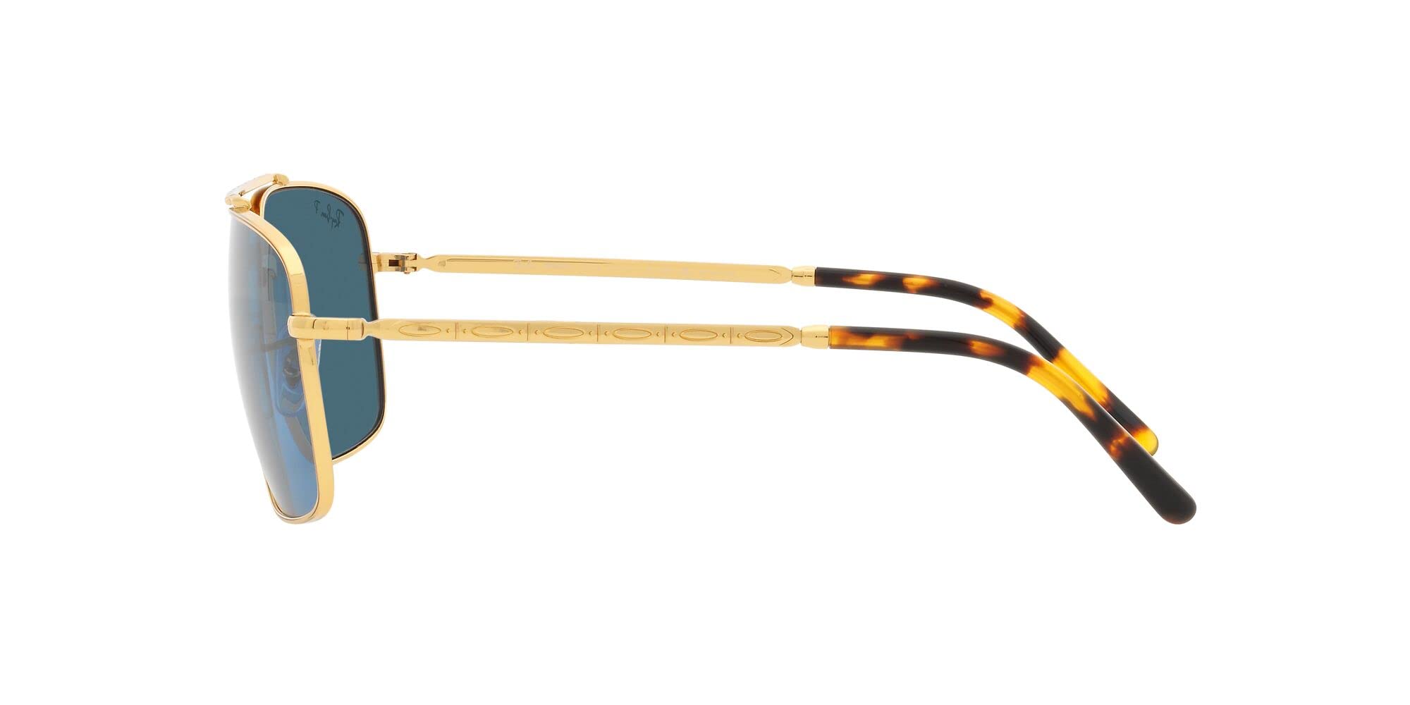 Ray-Ban RB3796 Square Sunglasses, Legend Gold/Polarized Blue, 59 mm